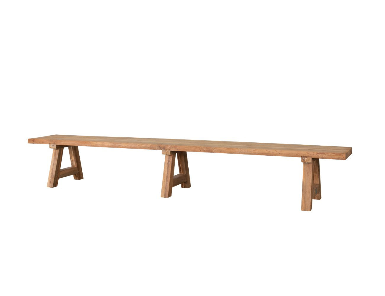 Stalwart Teak A Frame Dining Bench Seat 300cm - Luxi Living